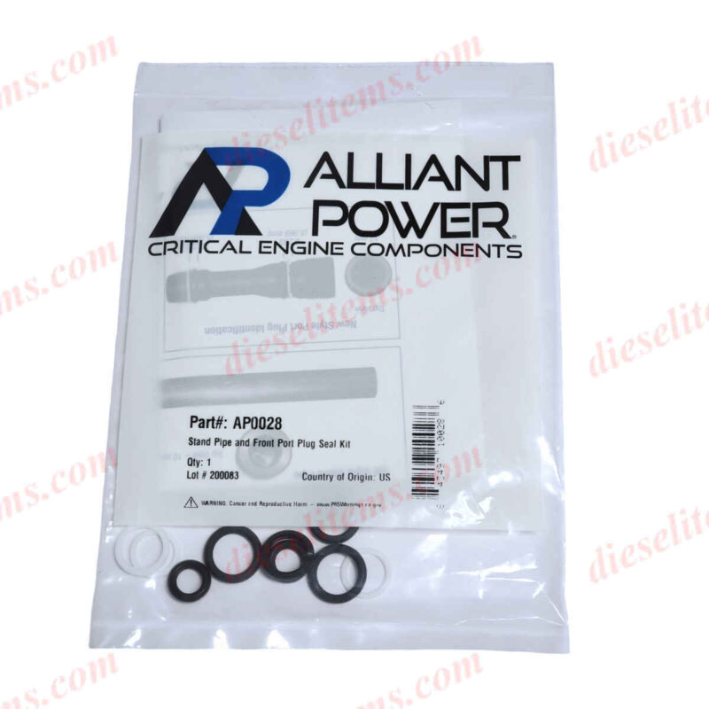 AP0028 Stand Pipe Front Port Plug Seal Kit Alliant Power for Ford 6.0L ...
